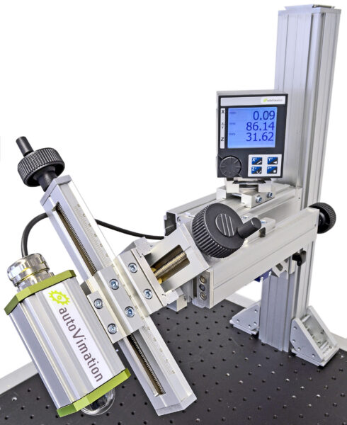 Compact system for precision positioning of industrial cameras ...